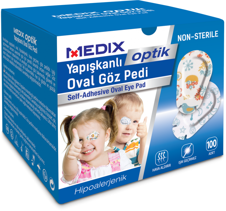 » OPTİK YAPIŞKANLI OVAL GÖZ PEDİ (NON-STERİL)